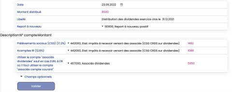 Comptabilisation des dividendes : distribution et paiement - ZEFYR